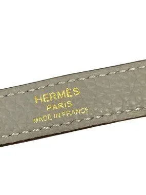 Hermes | Accessories | Hermes Shoulder Strap Gray Kelly Bolide Gold ...